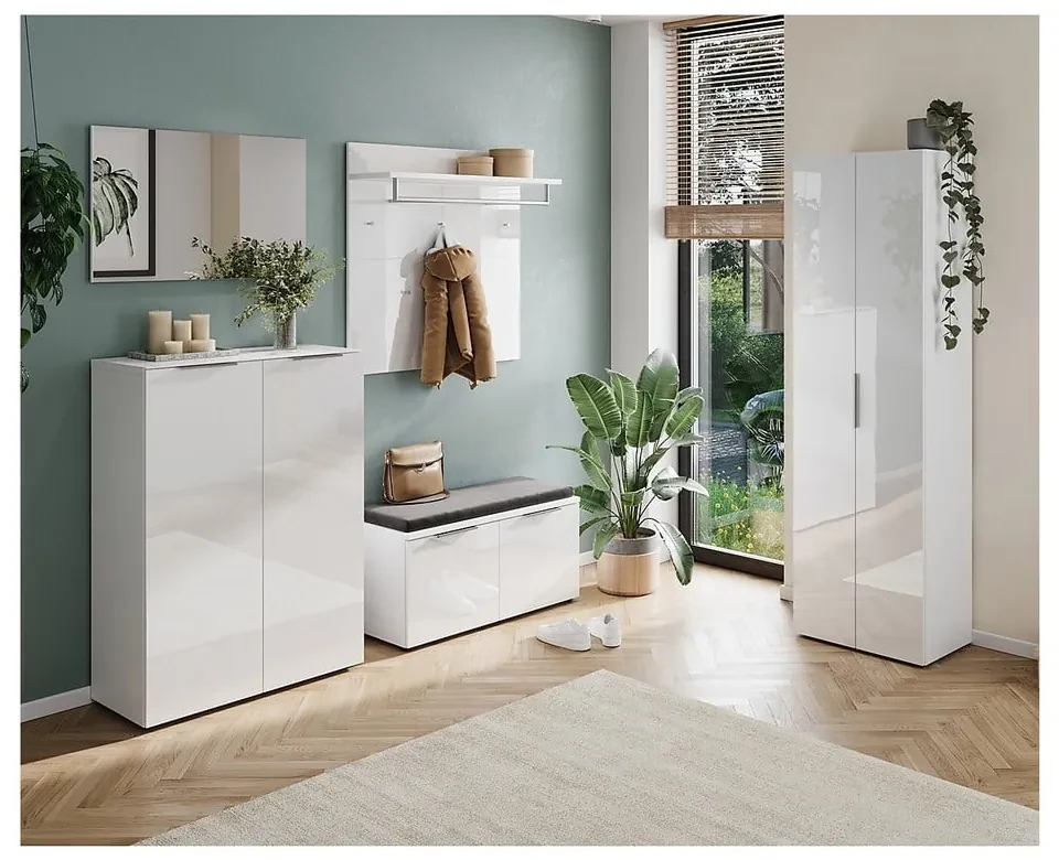 Panca bianca con scarpiera Arcena - Germania | BIANO