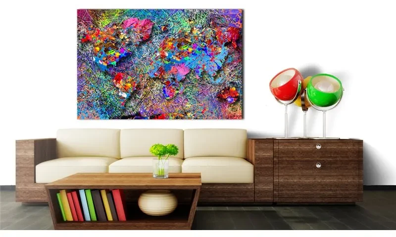 Quadro Map: Jackson Pollock inspiration | BIANO