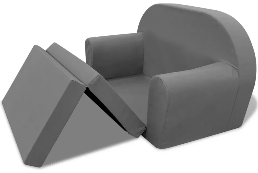 Poltrona letto per bambini grigia | BIANO