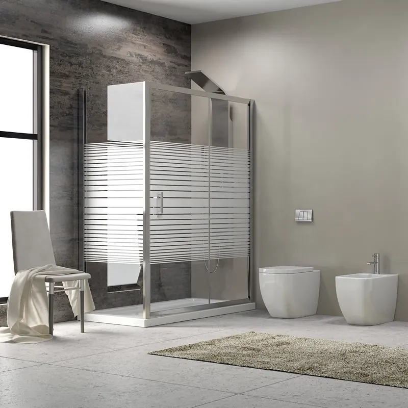 Kamalu - Box doccia 170x90 cm fisso 90cm altezza 180cm vetro ...