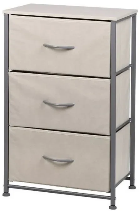 Cassettiera con 3 Cassetti Brisbane con Piano in Mdf, Cassetti in Tnt e ...