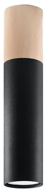 Sollux SL.0635 - Plafoniera PABLO 1xGU10/40W/230V nero | BIANO