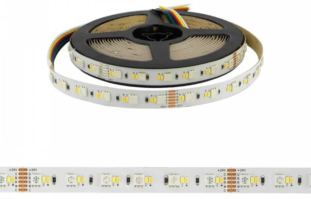 Striscia LED Professional - RGB + CCT (bianco Variabile) - IP20 - 20W/m ...