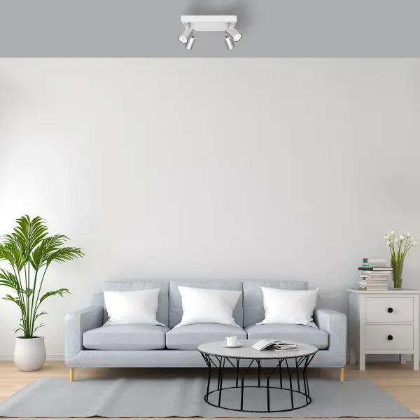 Faretto LED TUNE 4xGU10/4,8W/230V cromo opaco/bianco | BIANO