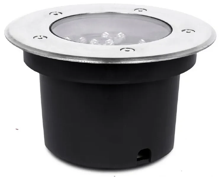 Segnapasso carrabile Led 9W da incasso Rotondo Argento satinato IP65 ...