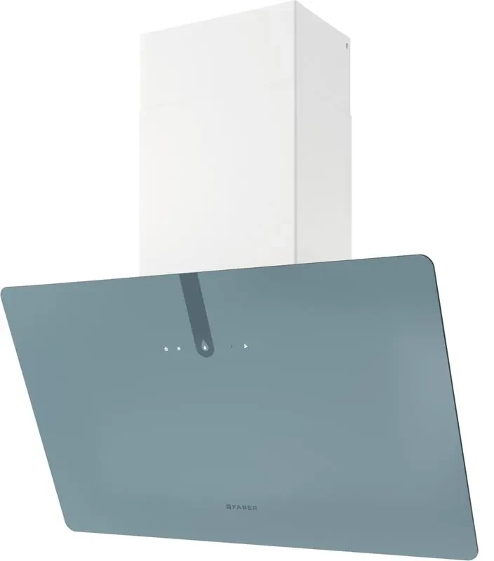 Cappa a parete Glam Light Zero Drip Plus DB M A80 FABER blu L 80 cm | BIANO