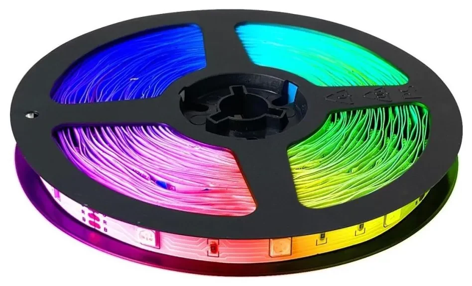 Striscia LED RGB dimmerabile, 25,2 W/230 V, 15 m + telecomando | BIANO
