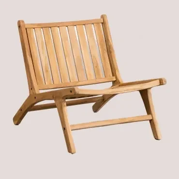 Poltrona In Legno Di Teak Caima Legno Di Teak - Sklum | BIANO