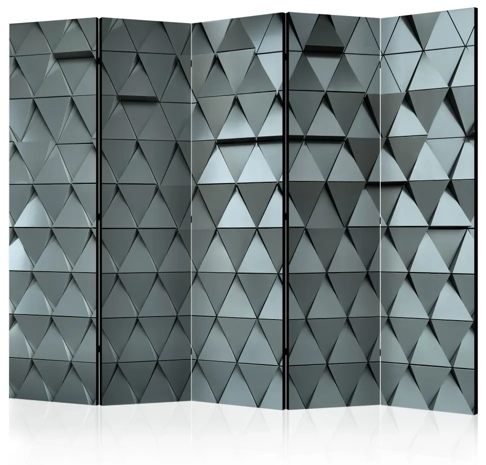 Paravento design Porte Metalliche II - texture geometriche metalliche ...
