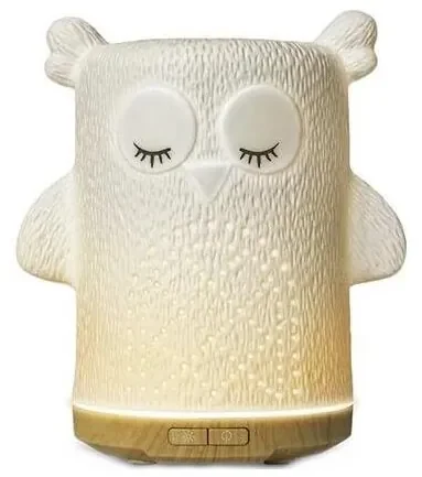 LED RGBW Diffusore di aromi LED/8W/230V 100 ml gufo | BIANO