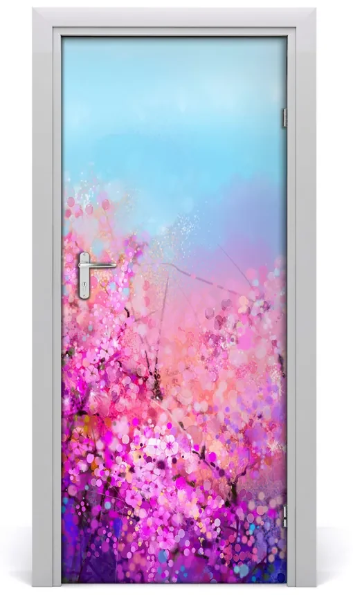 Adesivo per porta fiori di ciliegio 75x205 cm | BIANO Adesivo per porta fiori di ciliegio 75x205 cm | BIANO