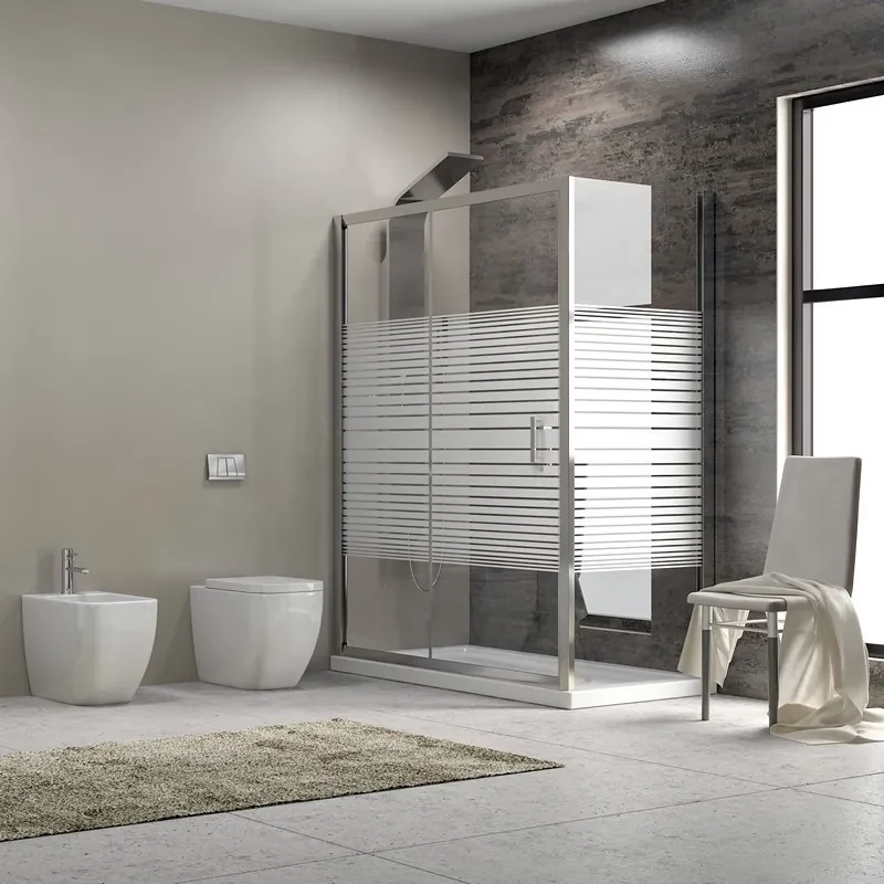 Kamalu - Box doccia 170x90 cm fisso 90cm altezza 180cm vetro ...