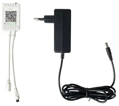 Striscia LED RGB dimmerabile, 25,2 W/230 V, 15 m + telecomando | BIANO