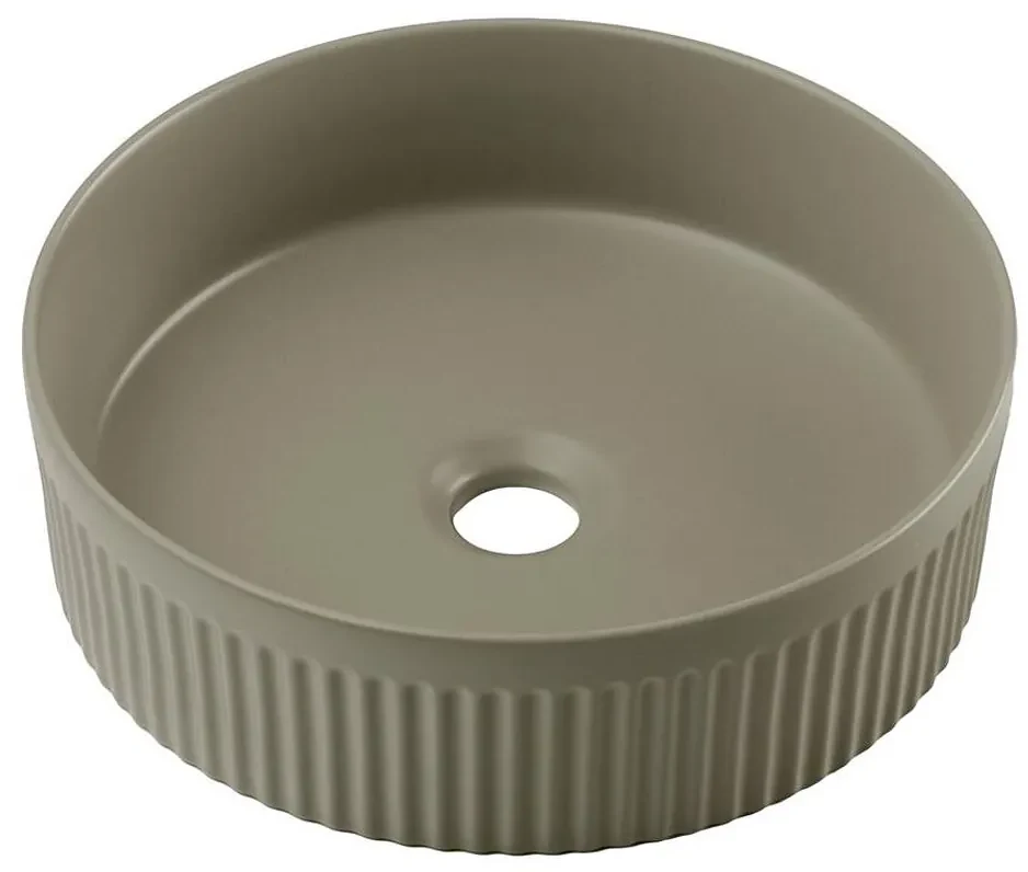 COMAD BEYOND 2 OLIVER GREEN (E-6565) - Lavabo da appoggio BEYOND ø 36 cm verde | BIANO