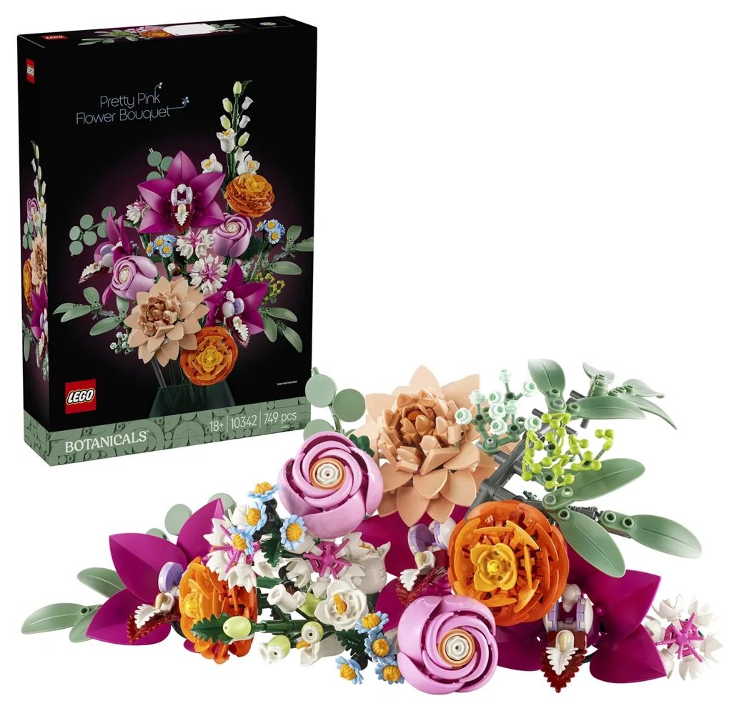 Bouquet fiori rosa Lego Botanical Collection | BIANO