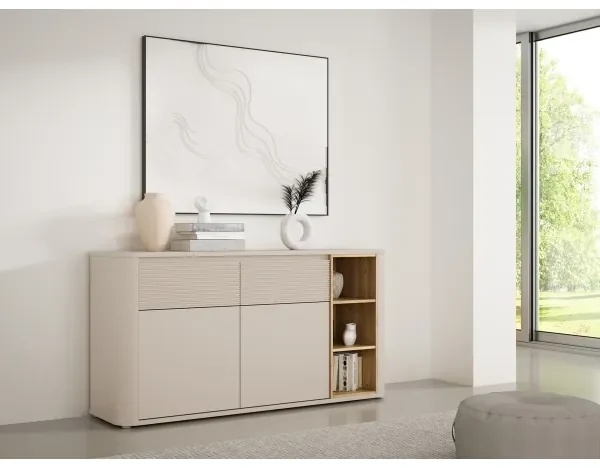 Cassettiera INAR beige/rovere | BIANO