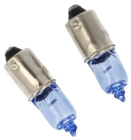Coppia 2 Lampade H10W 12V 10W BA9s Effetto Xenon Bianco Luce Interna ...