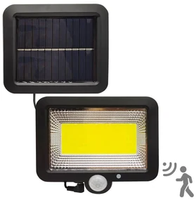 Riflettore LED solare con sensore DUO LED/1W/3,7V 1200 mAh IP44 | BIANO